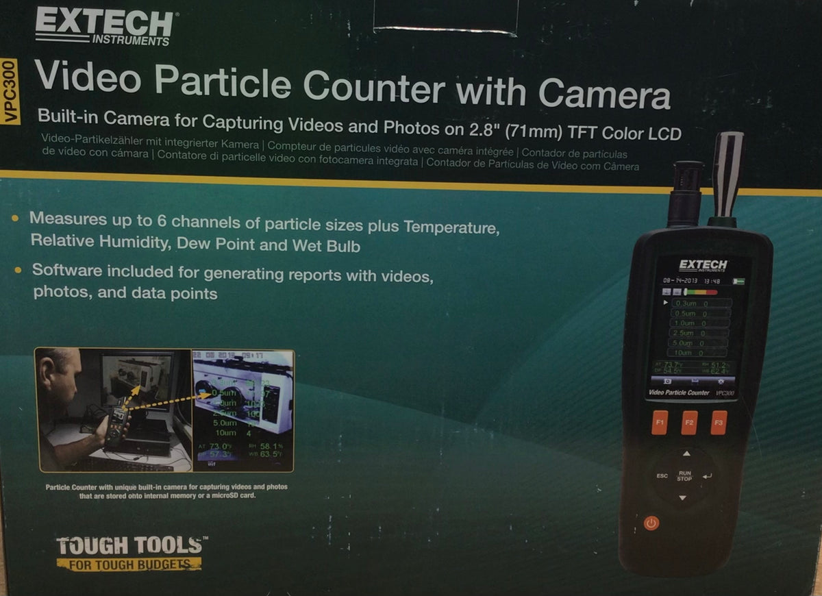 Extech VPC300 Video Particle Counter with Built-in Camera**FOR PARTS** – RDW LIQUIDATIONS