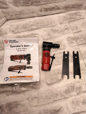 Chicago Pneumatic CP875 Right Angle Pistol Grip Die Grinder with 1/4''