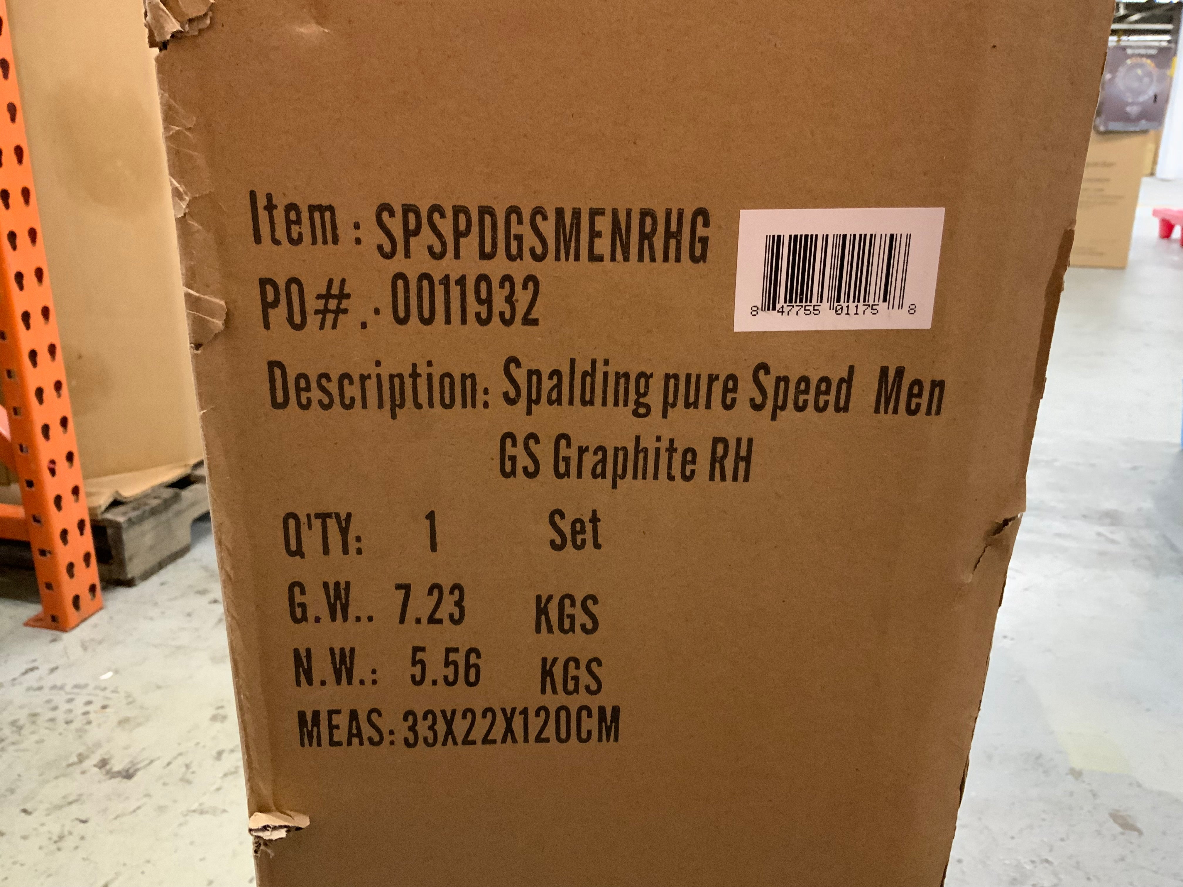 Spalding Pure Speed 14-Piece Golf Set Men's All Graphite, Right Handed