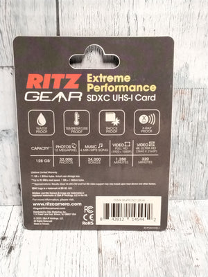 Ritz Gear Extreme Performance High Speed UHS-I SDXC 128GB SD Card