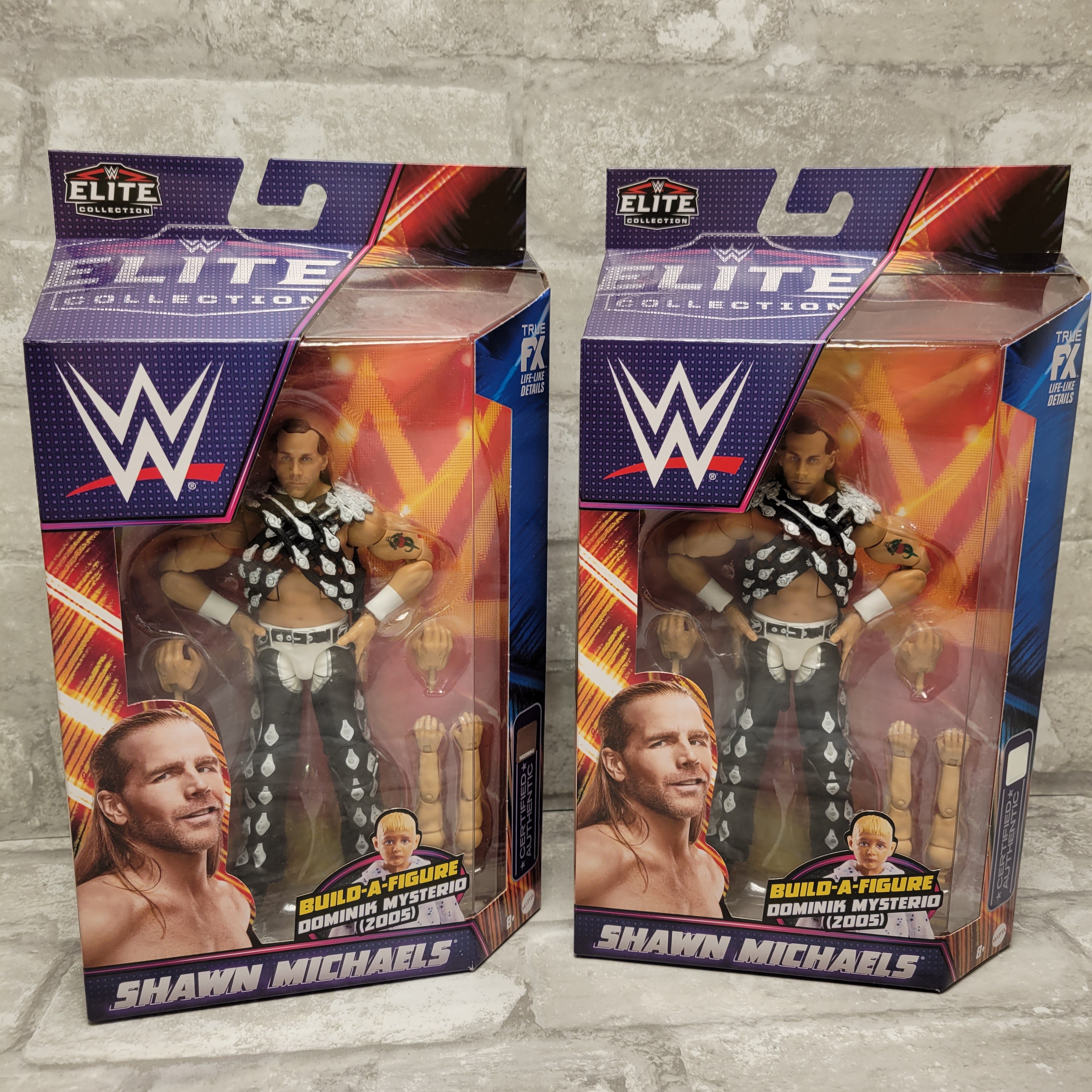 WWE Shawn Michaels SummerSlam Elite Collection Action Figure, Lot of 2
