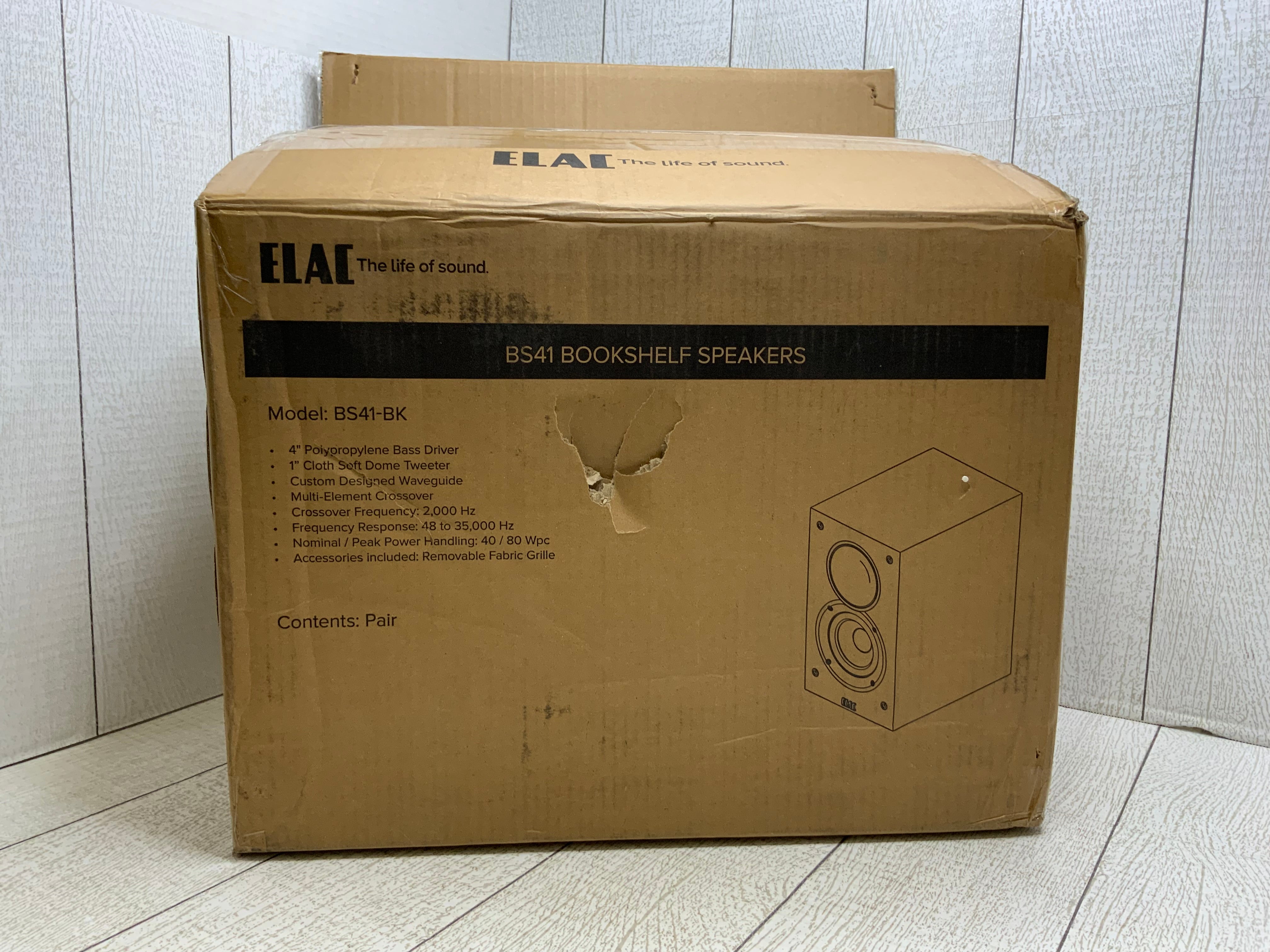 ELAC 4" Passive Wired Bookshelf Speakers