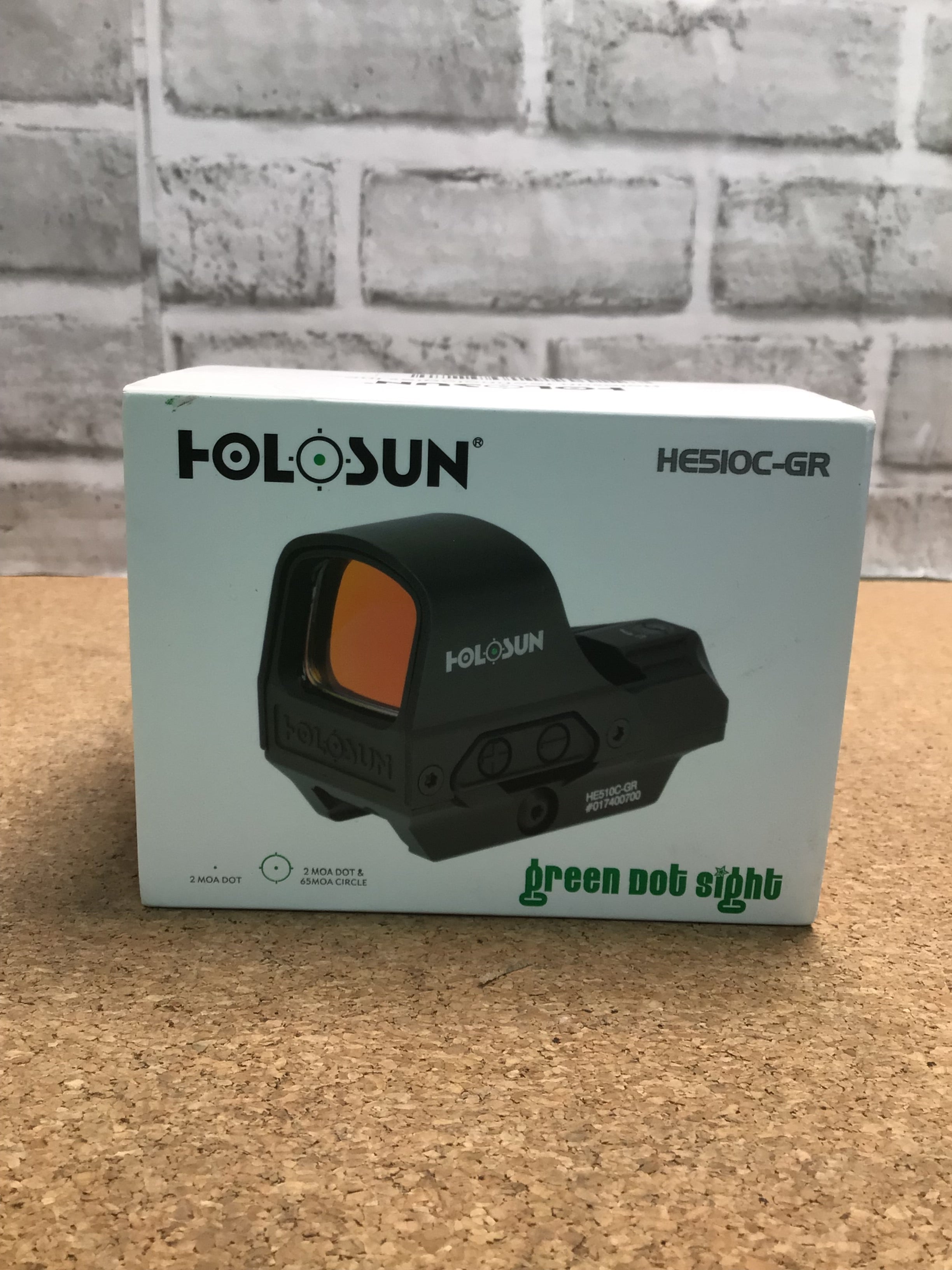 HOLOSUN - HE510C-GR Open Reflex Optical Sight with Super Green LED
