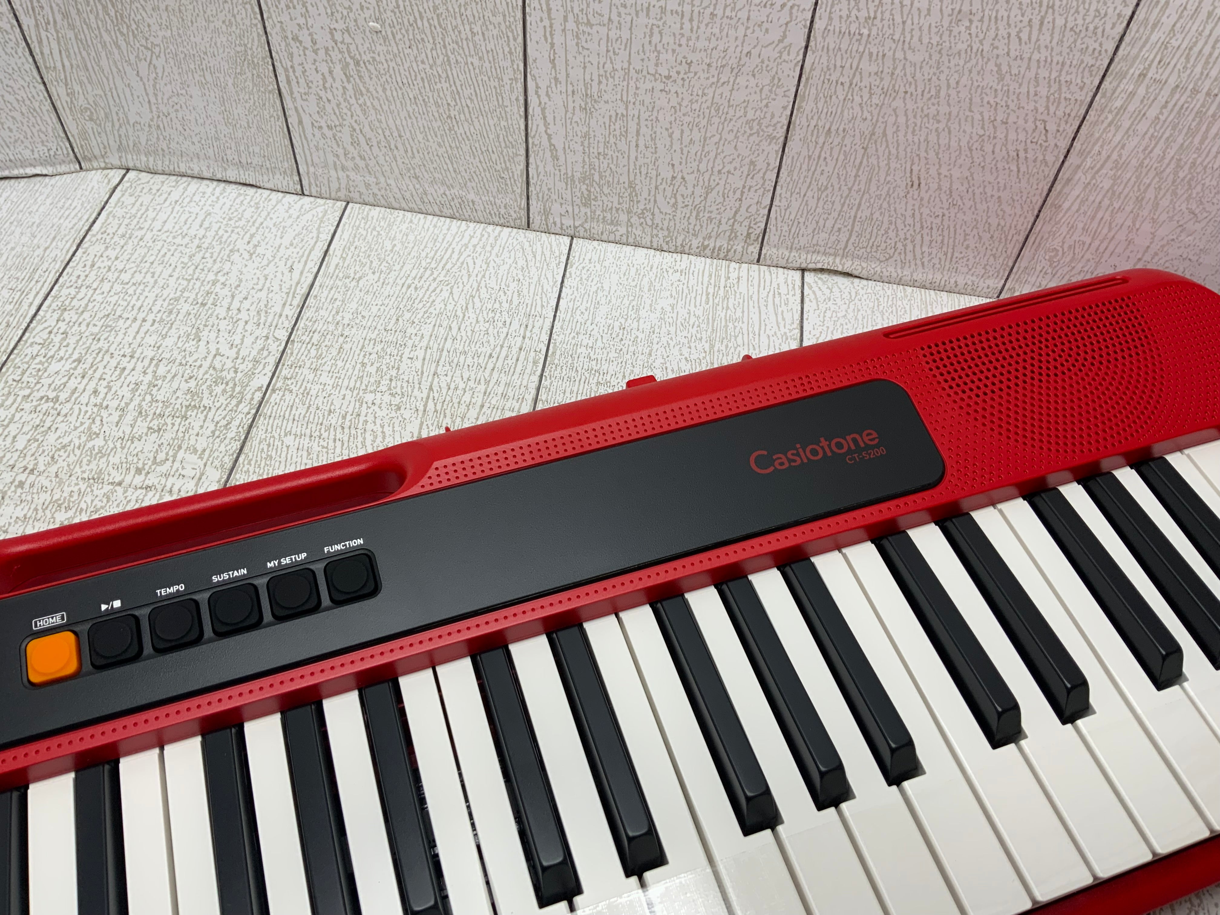 Casio Casiotone, 61-Key Portable Keyboard with USB, RED (CT-S200RD)
