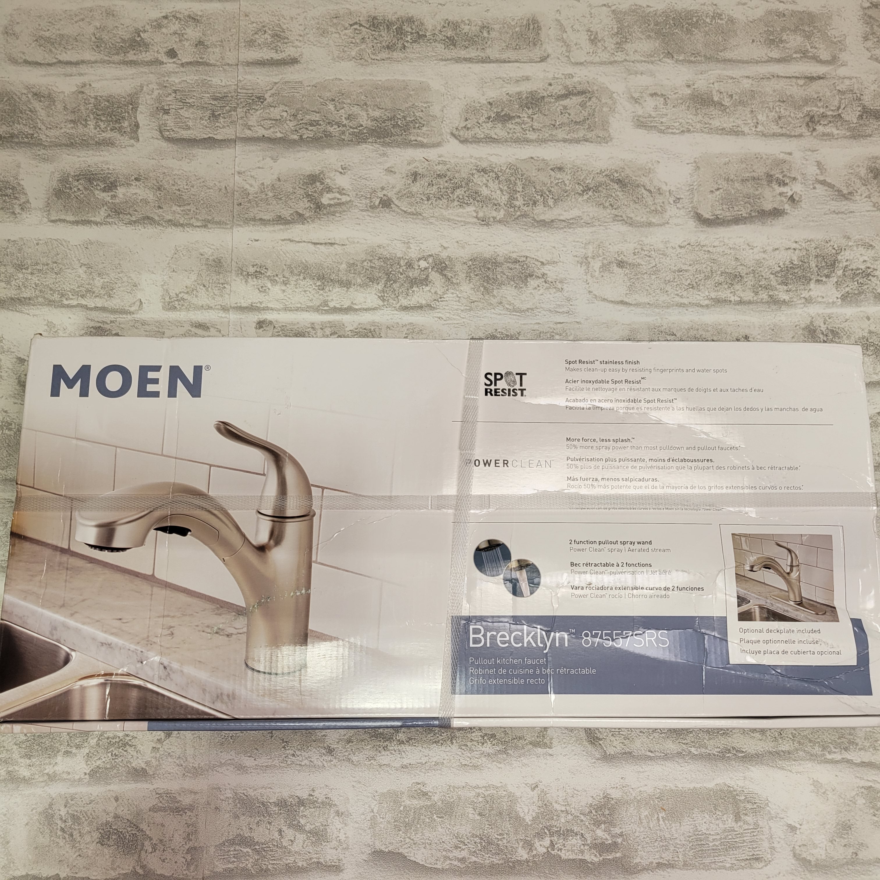 Moen Brecklyn 87557SRS Kitchen Faucet, Spot Resist Stainless