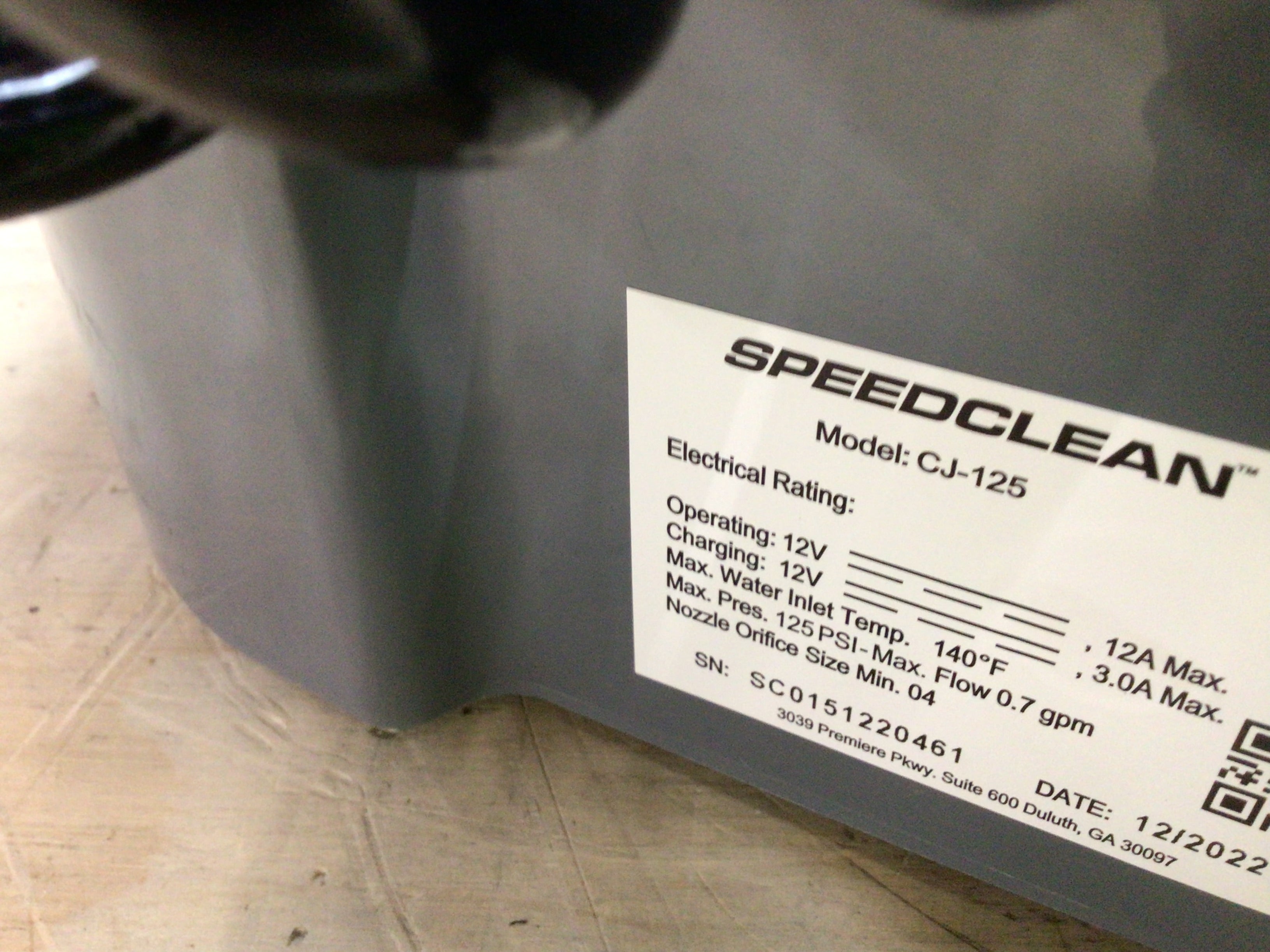 SpeedClean CJ-125 CoilJet HVAC Coil Cleaner System for Evaporators & C