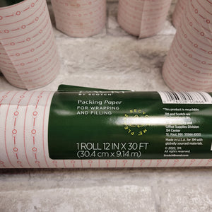 Scotch Packing Paper, Packt, Lot of 6 rolls 12" x 30' each