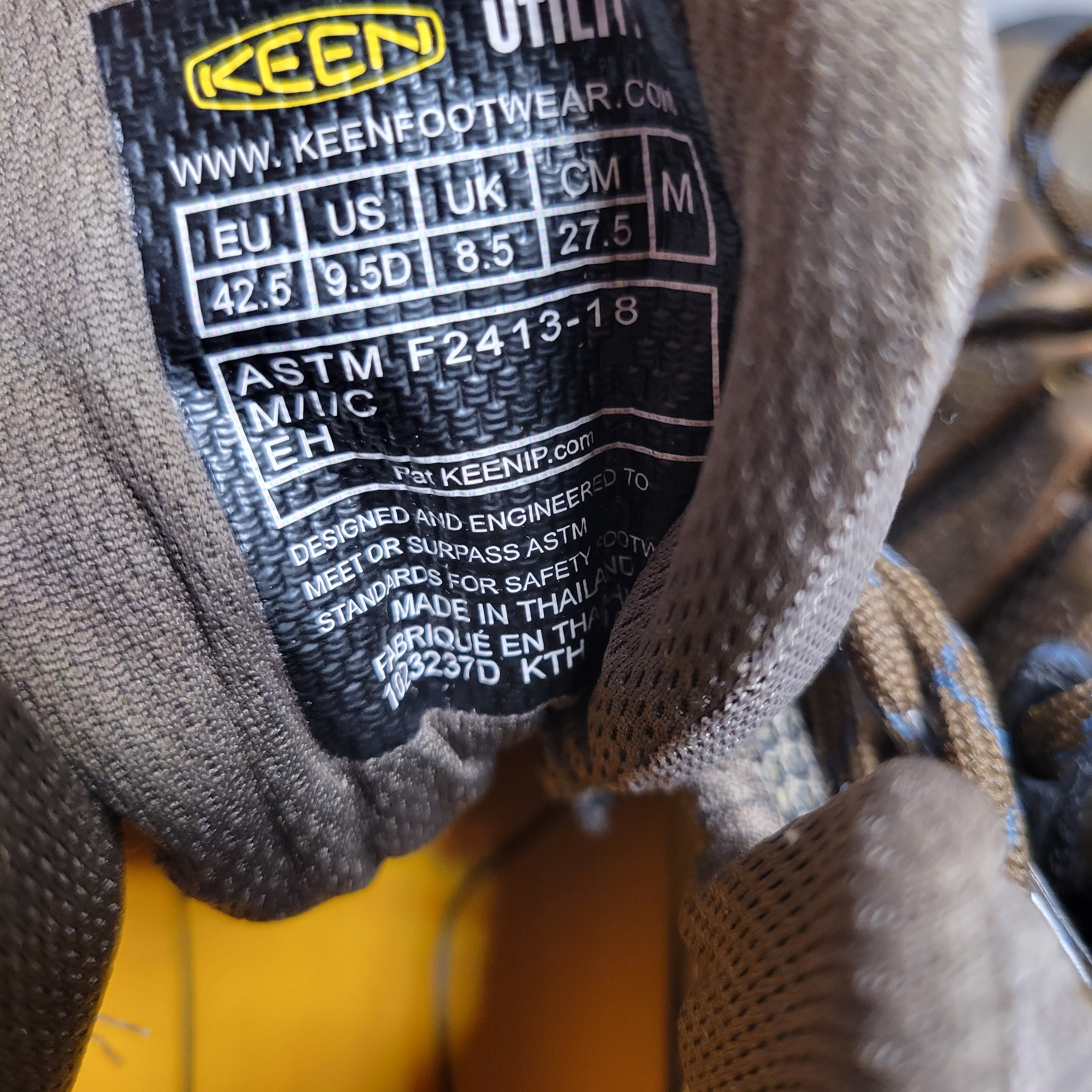 Keen Men's Utility Boot, ASTM F2413-18, Brown 9.5D