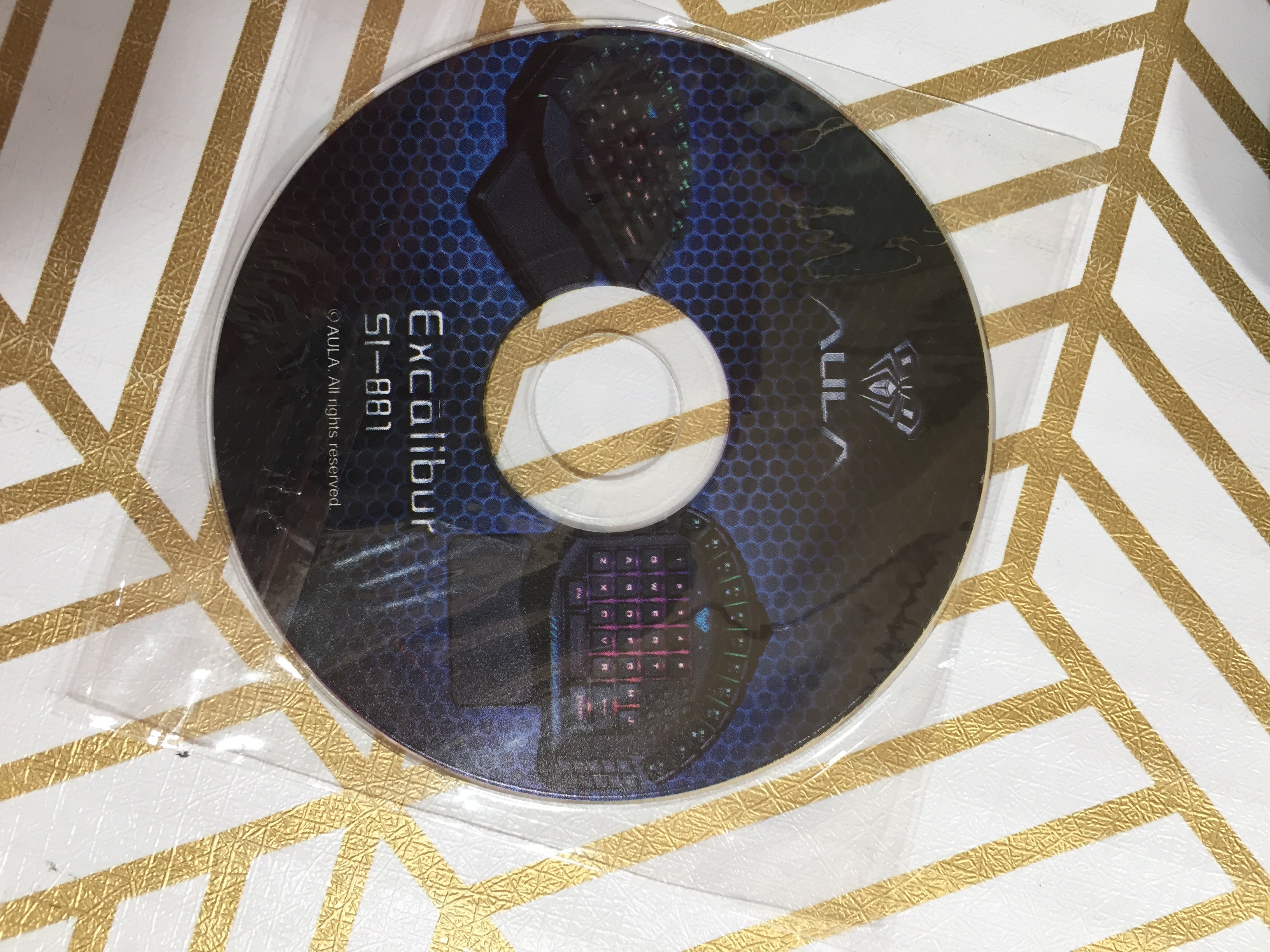 Beastron Aula Excalibur One Handed Mechanical Gaming Keyboard, Blue Sw