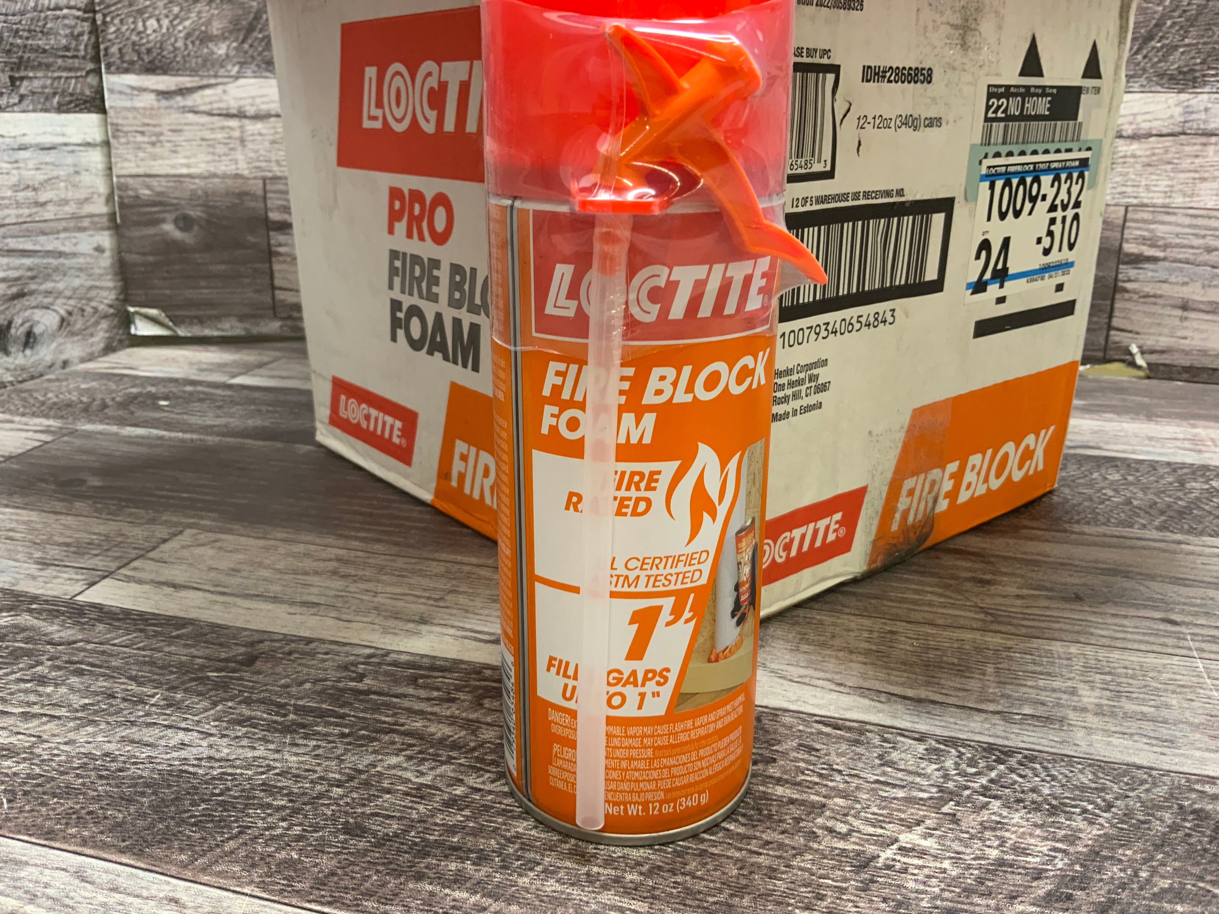 Loctite Fireblock 12 oz. Spray Foam Sealant (Bright Orange) **BOX OF 1