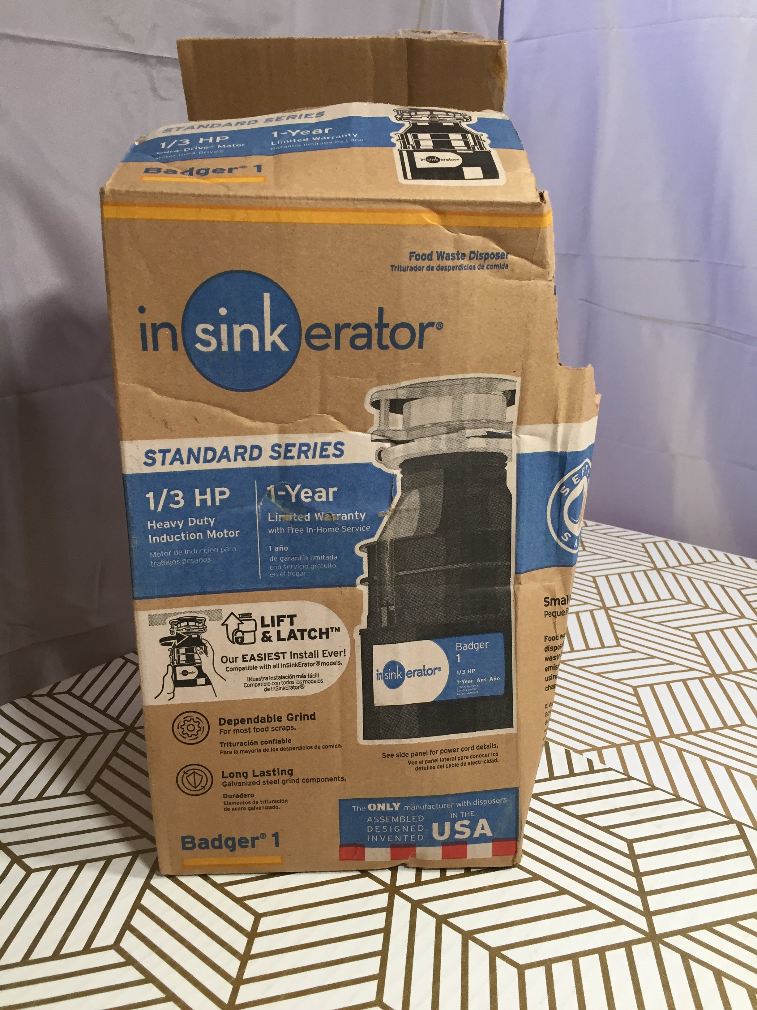 Insinkerator Garbage Disposal Badger 1 Standard Series 1 3 Hp Conti