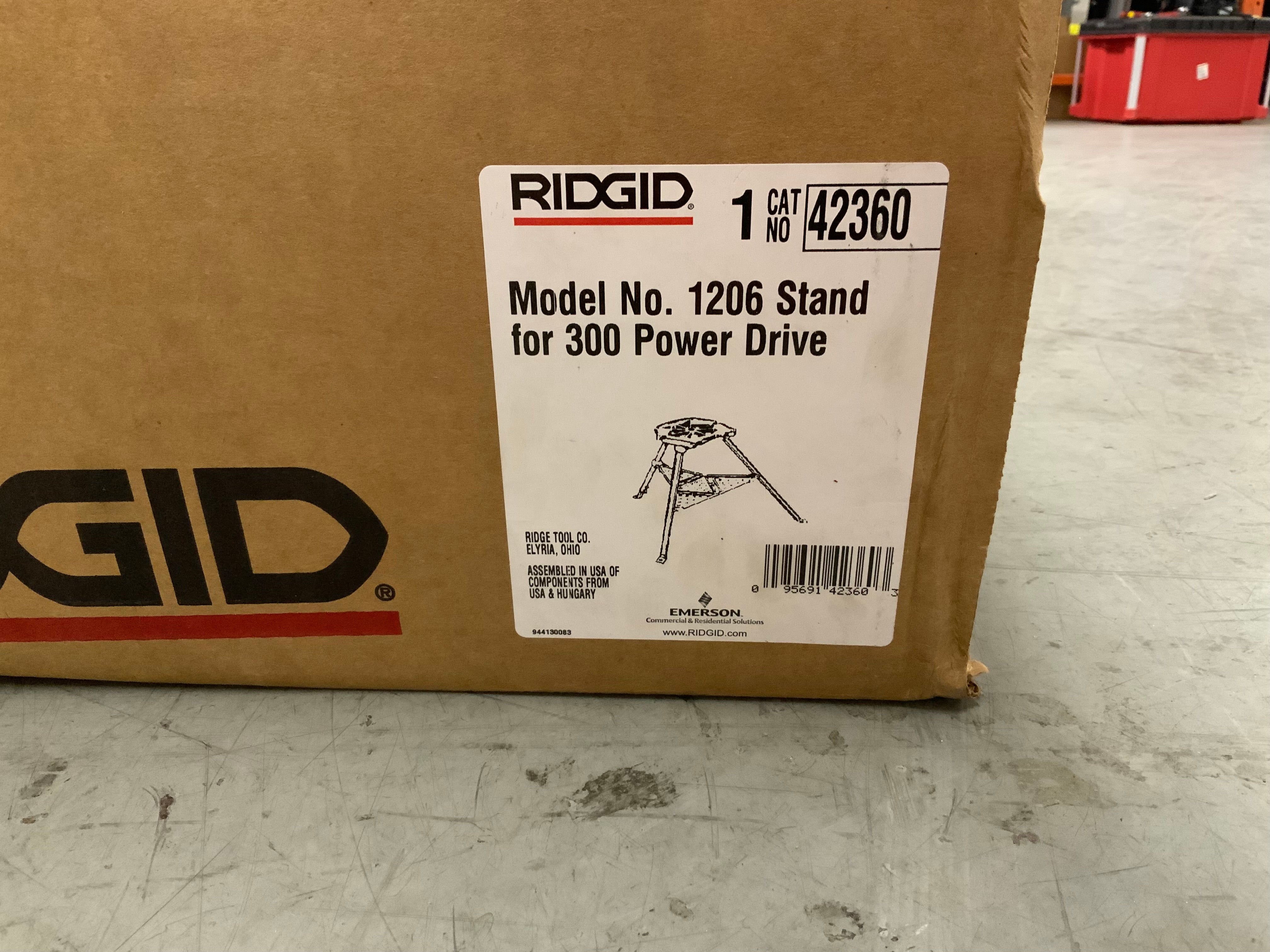 Ridgid Power Drive Stand, Folding, 3 Leg Base