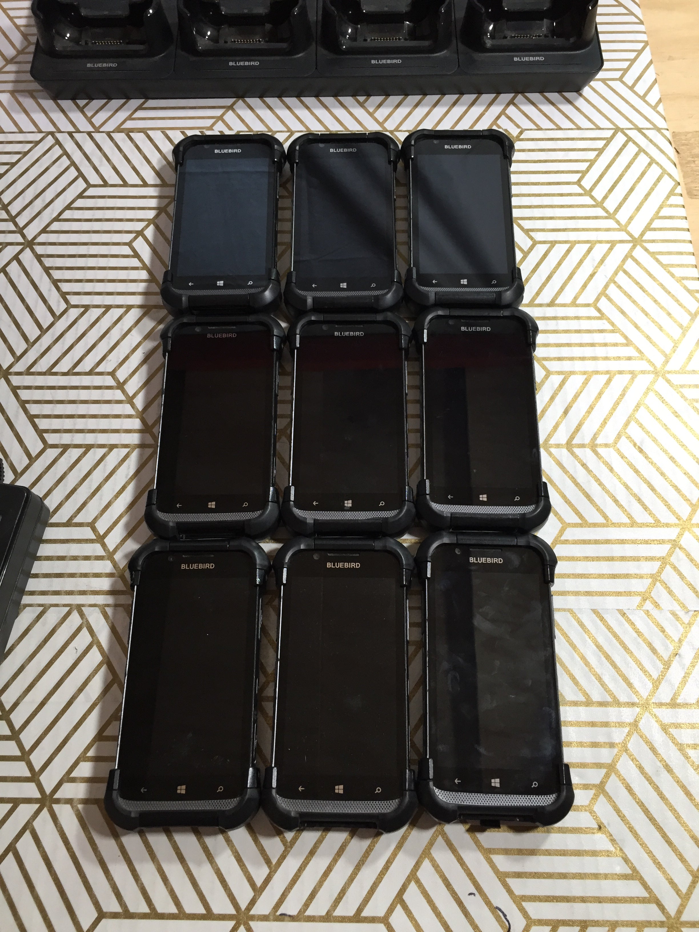 BLUEBIRD Handheld Mobile Computer Barcode Scanner EF500R LOT of 9 | UN