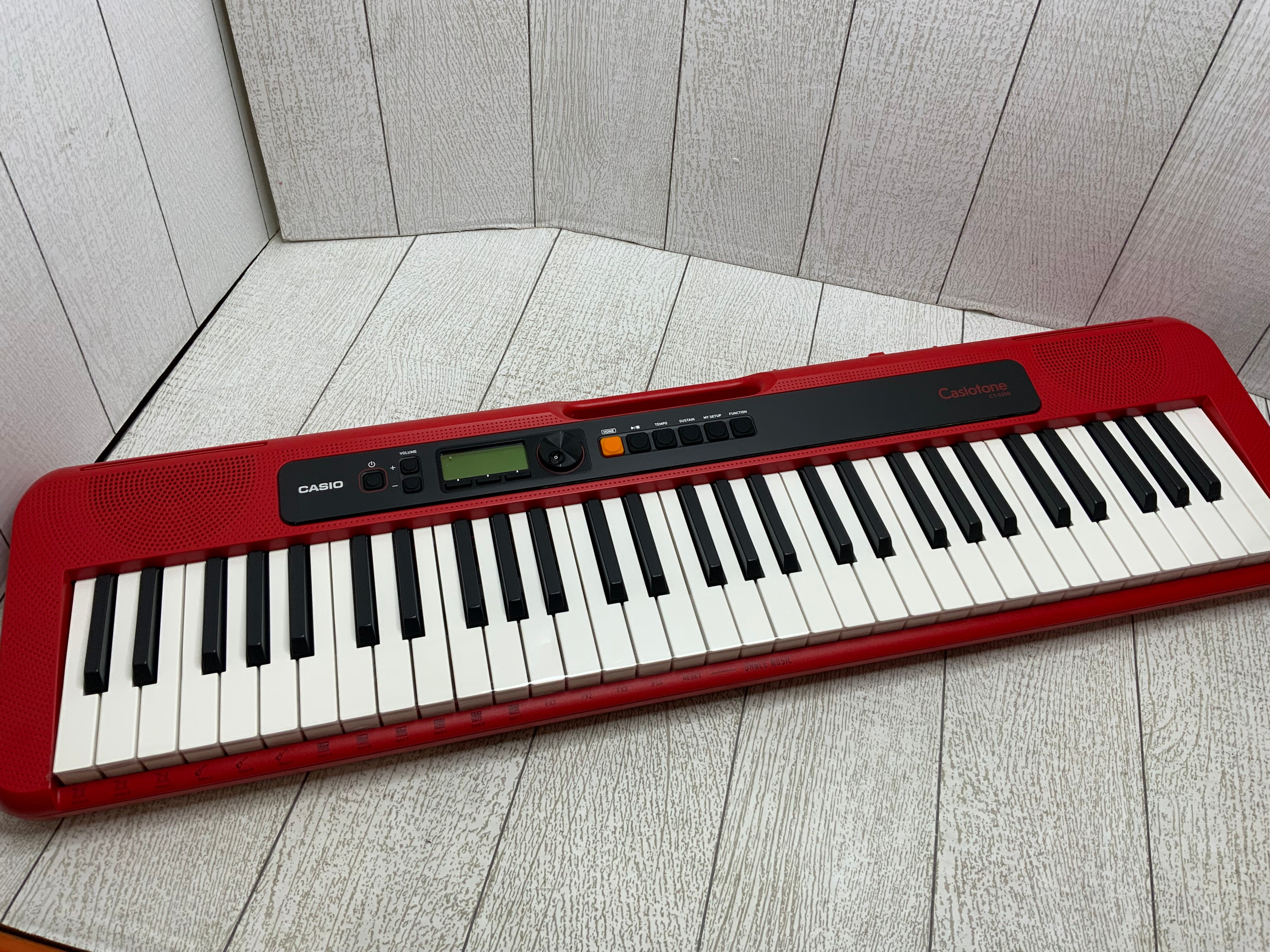Casio Casiotone, 61-Key Portable Keyboard with USB, RED (CT-S200RD)
