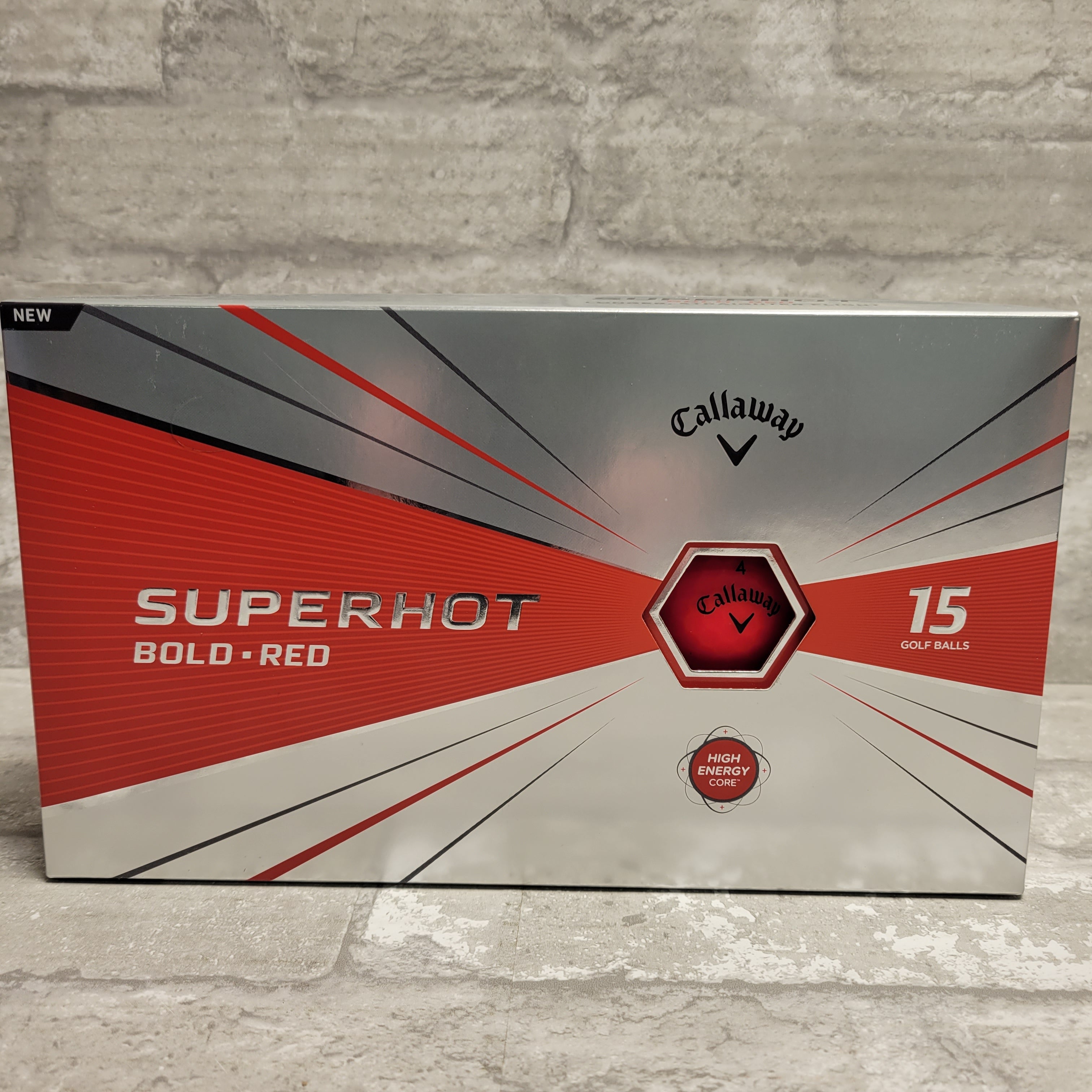 Callaway Golf Superhot Bold Matte Golf Balls Pack of 15, Bold Red